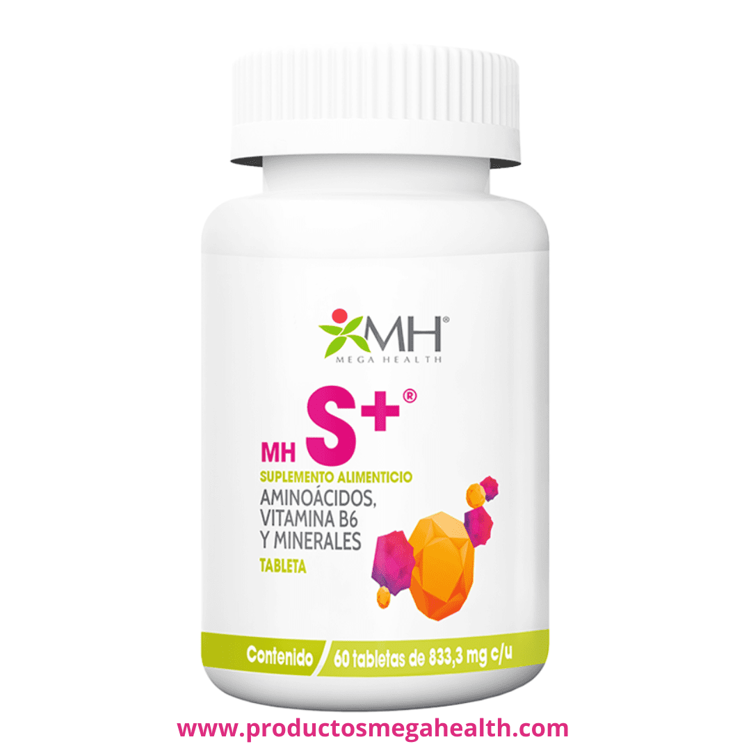 MH S+: AMINOÁCIDOS, VITAMINA B6 Y MINERALES – Productos MEGA HEALTH